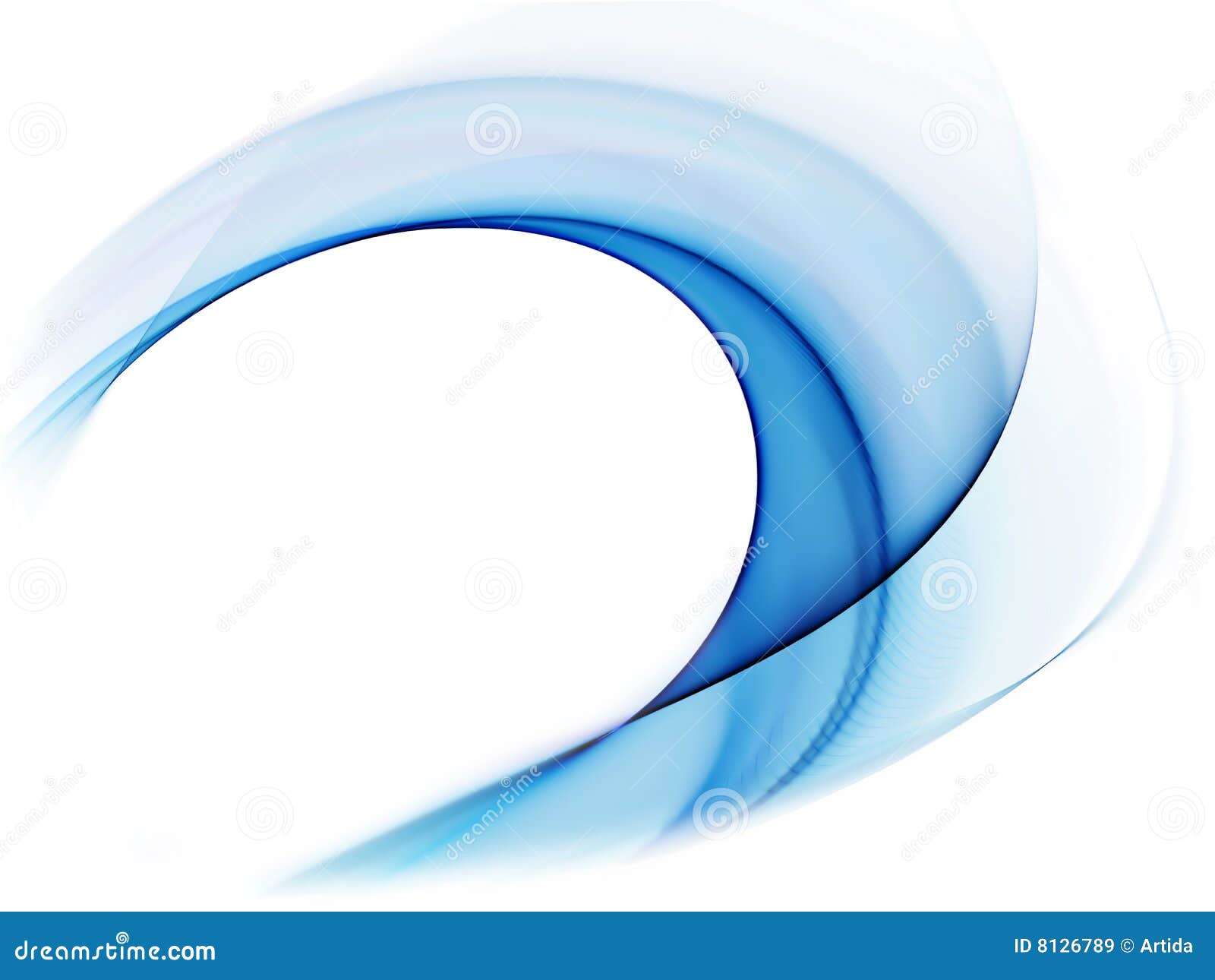 Dynamic Blue Abstract Background On White Stock Photo | CartoonDealer ...