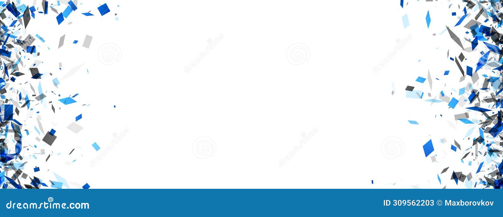 Blue Shards Border stock vector. Illustration of shards - 309562203