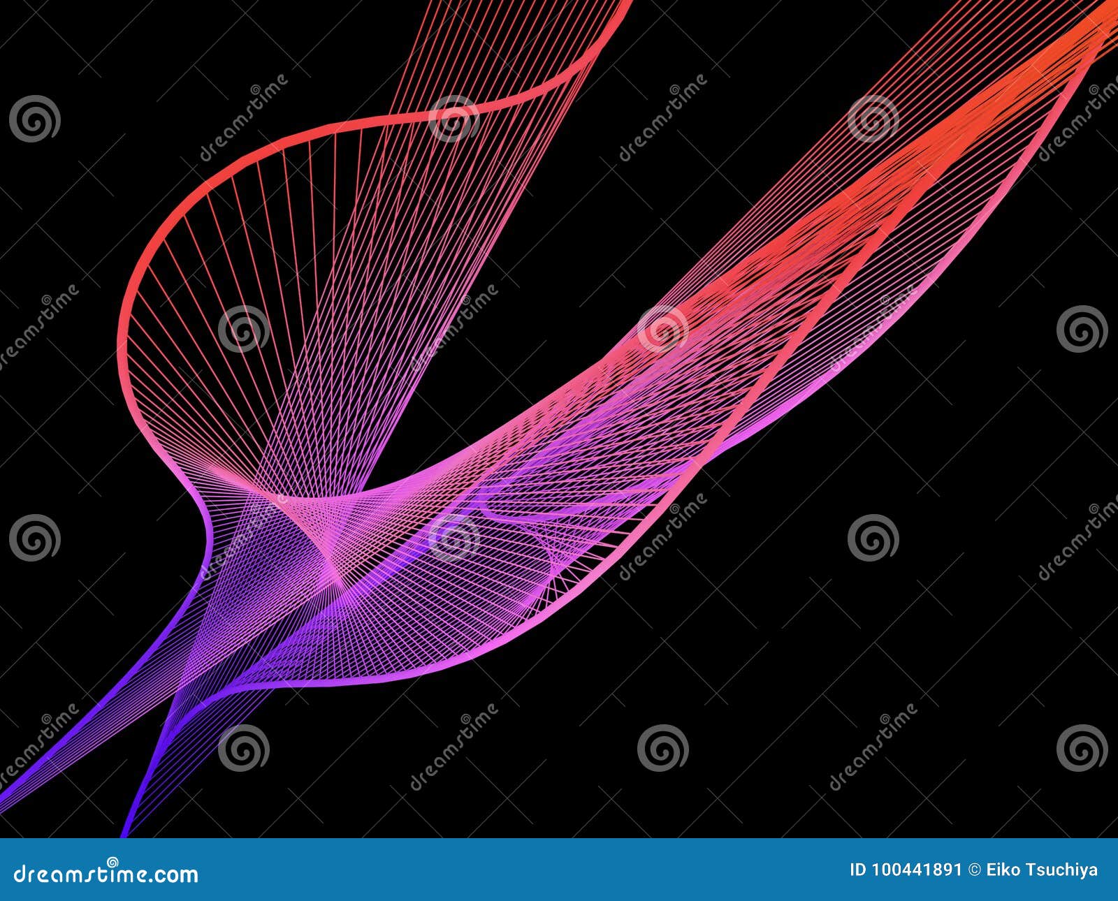 Dynamic and Bright Linear Spiral with Colorful Gradient Stock ...