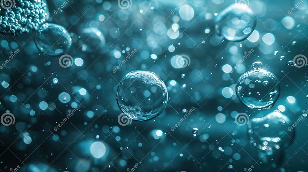 A Dynamic Bubble Background with Bubbles Bursting and Merging Stock ...