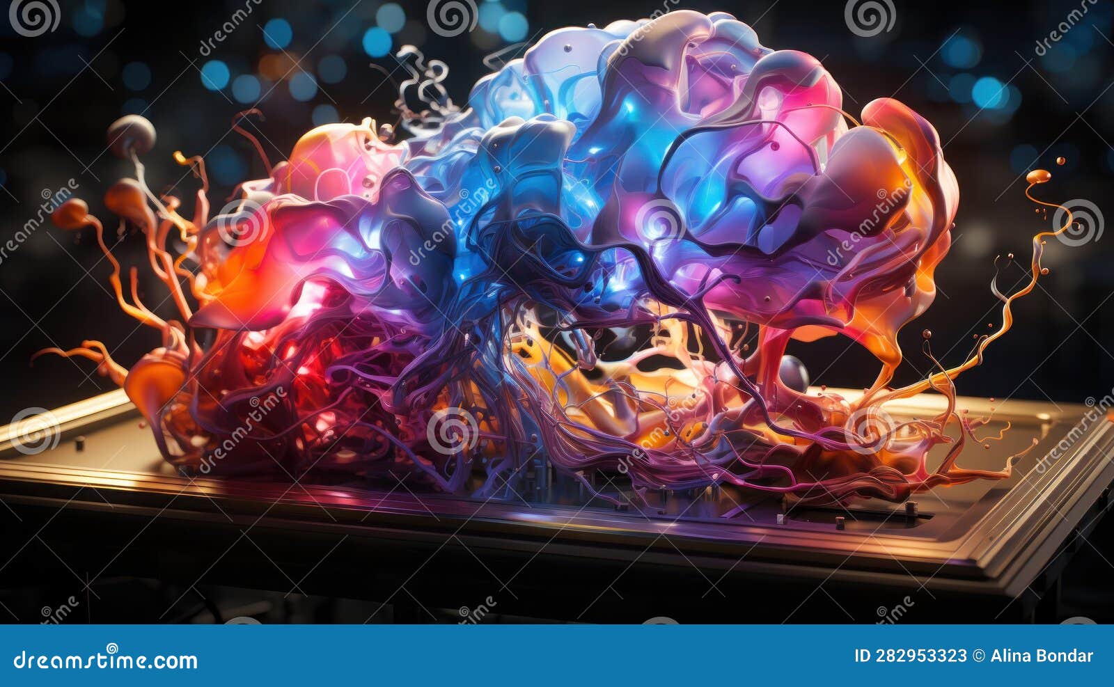 A Dynamic Burst of Creativity in the Human Brain. Created with ...