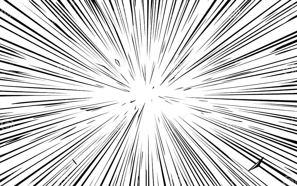Dynamic Burst of Lines Radiating Outward from a Central Point, Creating ...