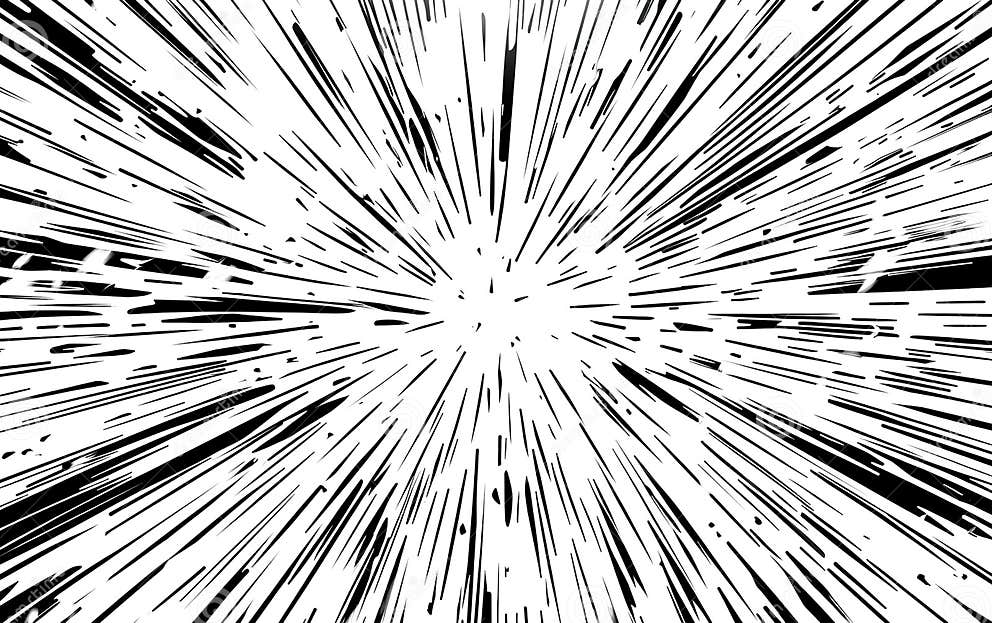 Dynamic Burst of Rays Creating an Explosive Effect with Sharp Lines ...