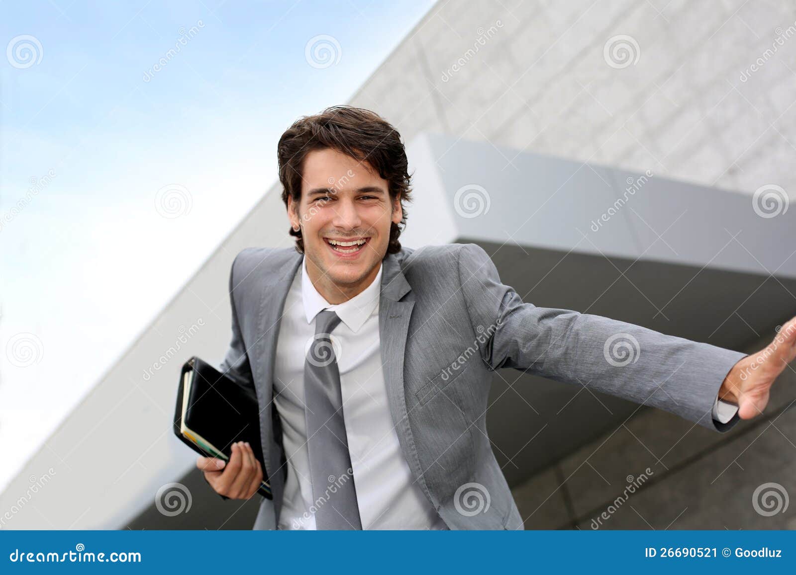 Dynamic businessman stock image. Image of caucasian, street - 26690521