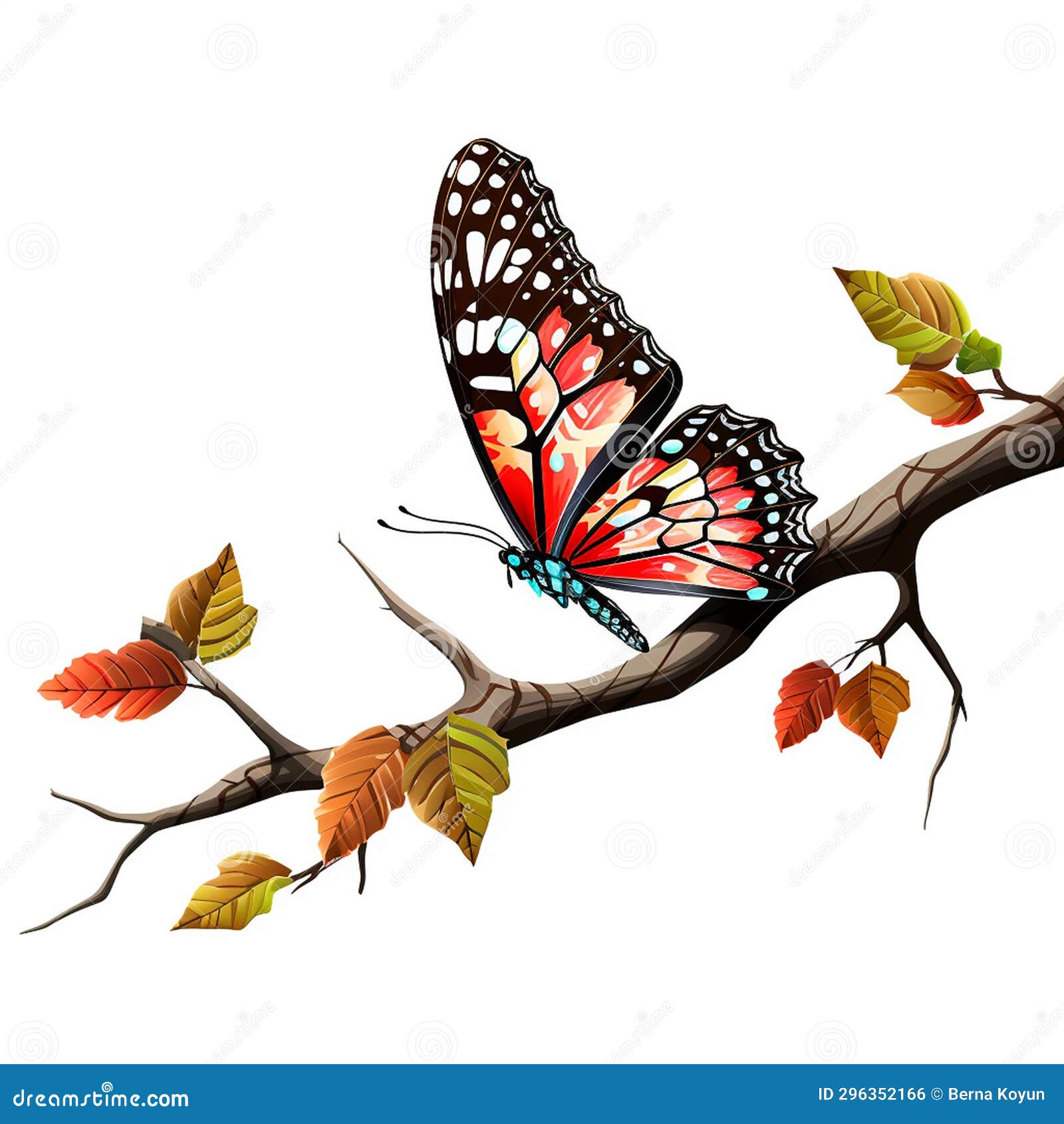 Dynamic Butterflies Nature S Palette Stock Illustration - Illustration ...
