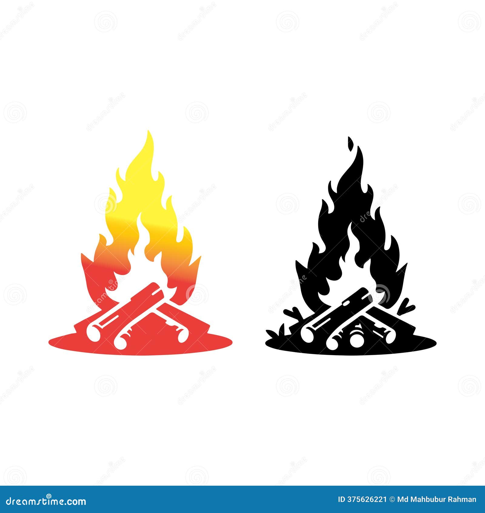 Dynamic Campfire Storyteller Character Design Cartoon Vector ...
