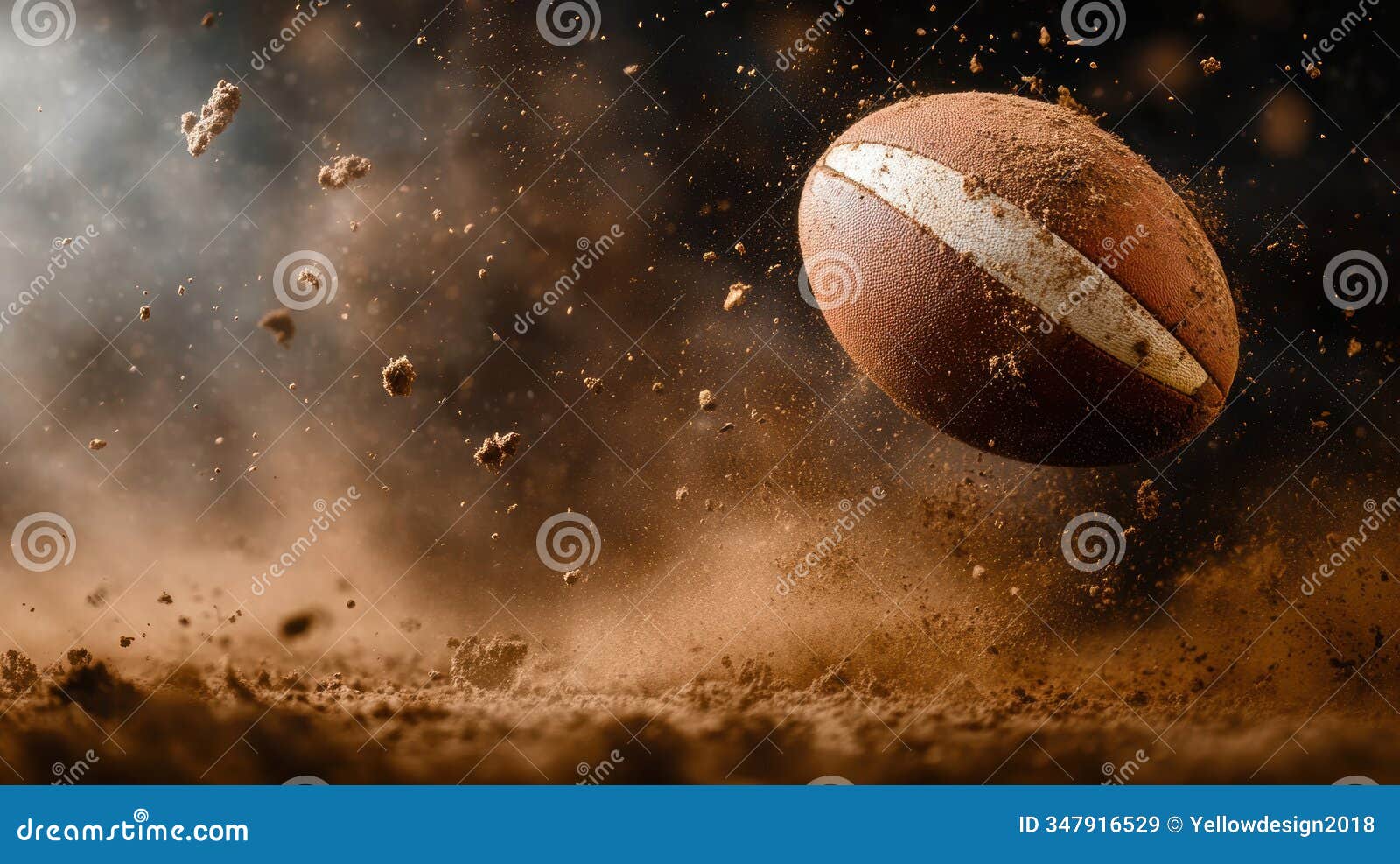 Dynamic Capture of an American Football Flying Amid Dust and Particles ...
