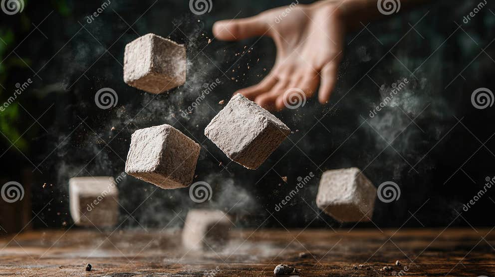 Dynamic Capture of Floating Sugar Cubes with Hand and Artistic Motion ...