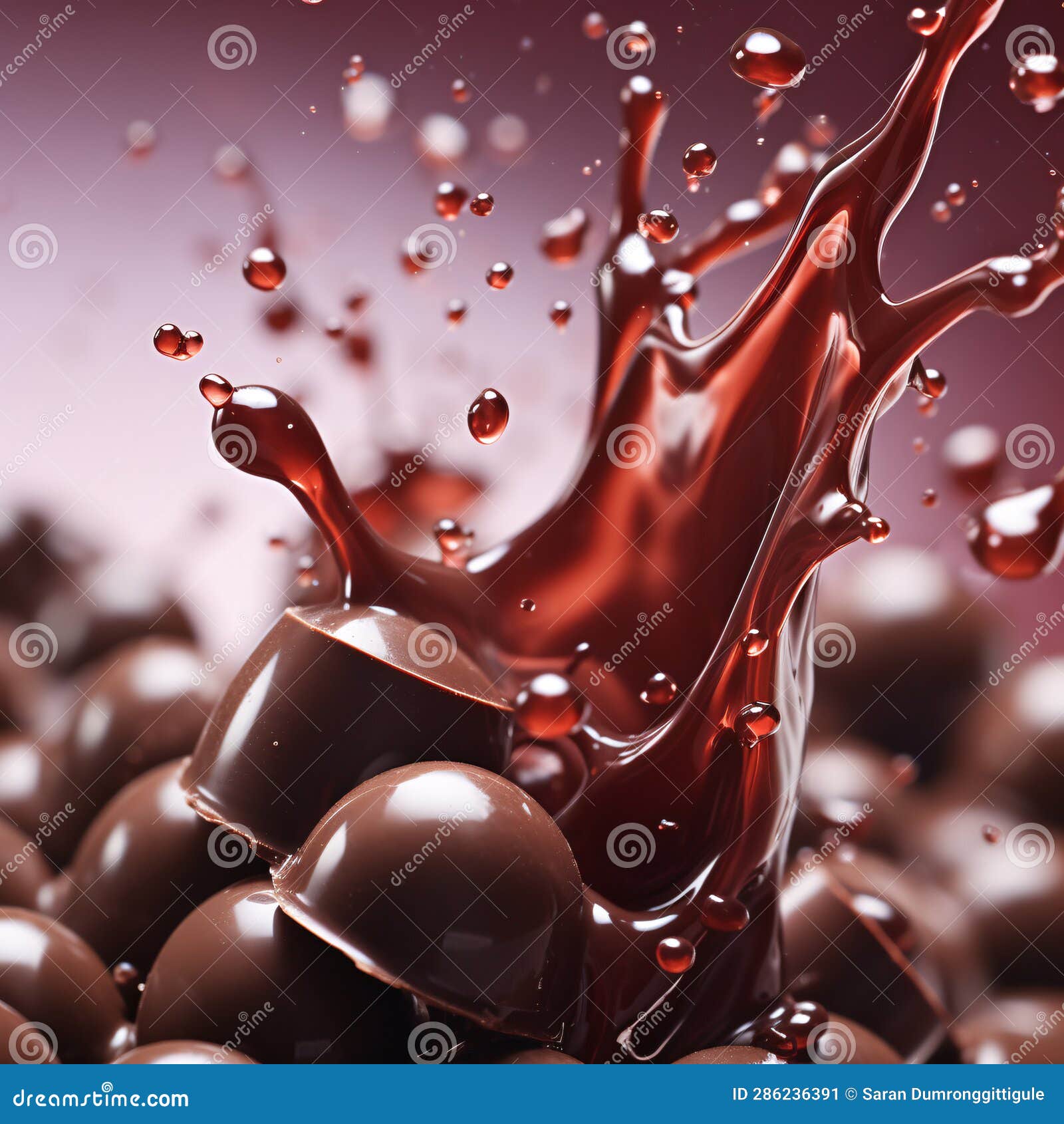 Dynamic Capture of Scattered Chocolate Drops on Bright Reflective ...