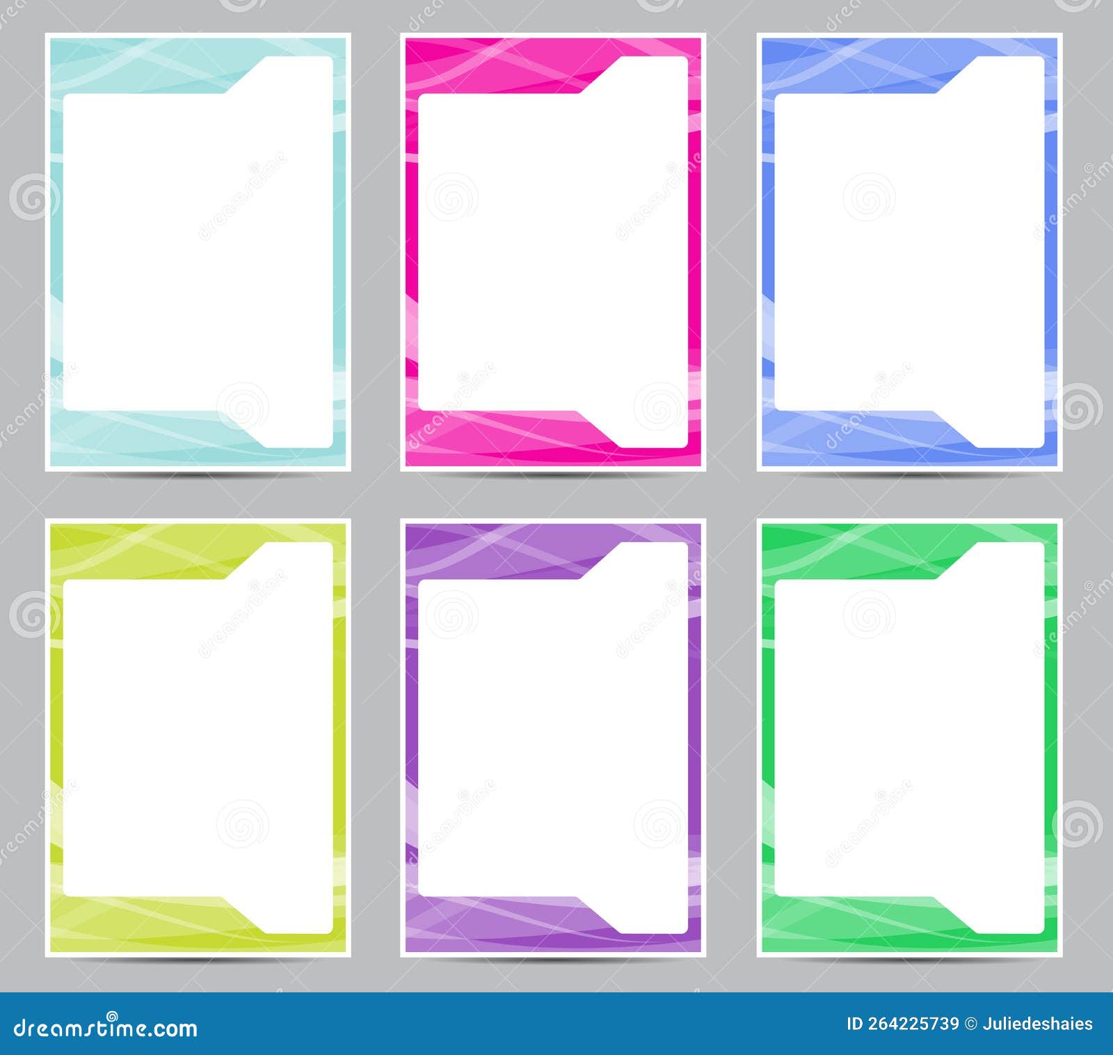 Dynamic Card Frame Border Template Design Flyer Vector Illustration ...