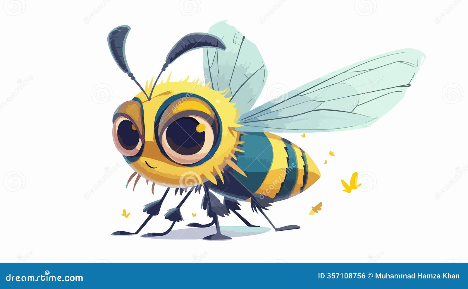 Dynamic Cartoon Fly Animation Vector Illustration for Creative Projects ...