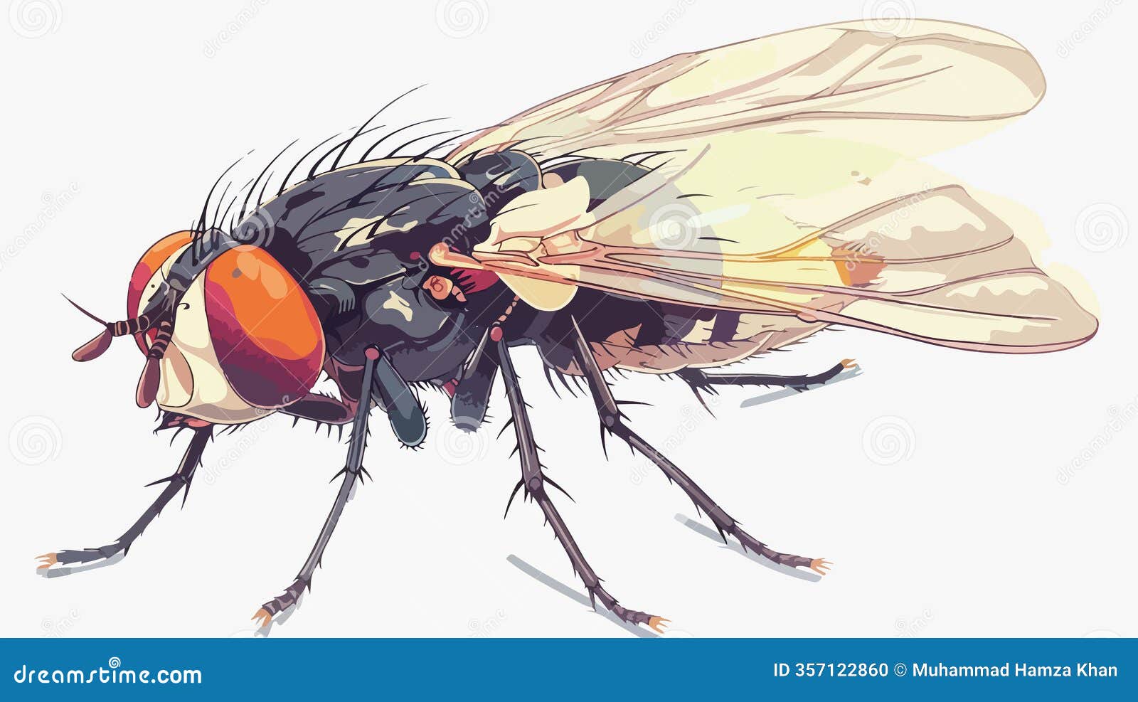 Dynamic Cartoon Fly Animation Vector Illustration for Creative Projects ...