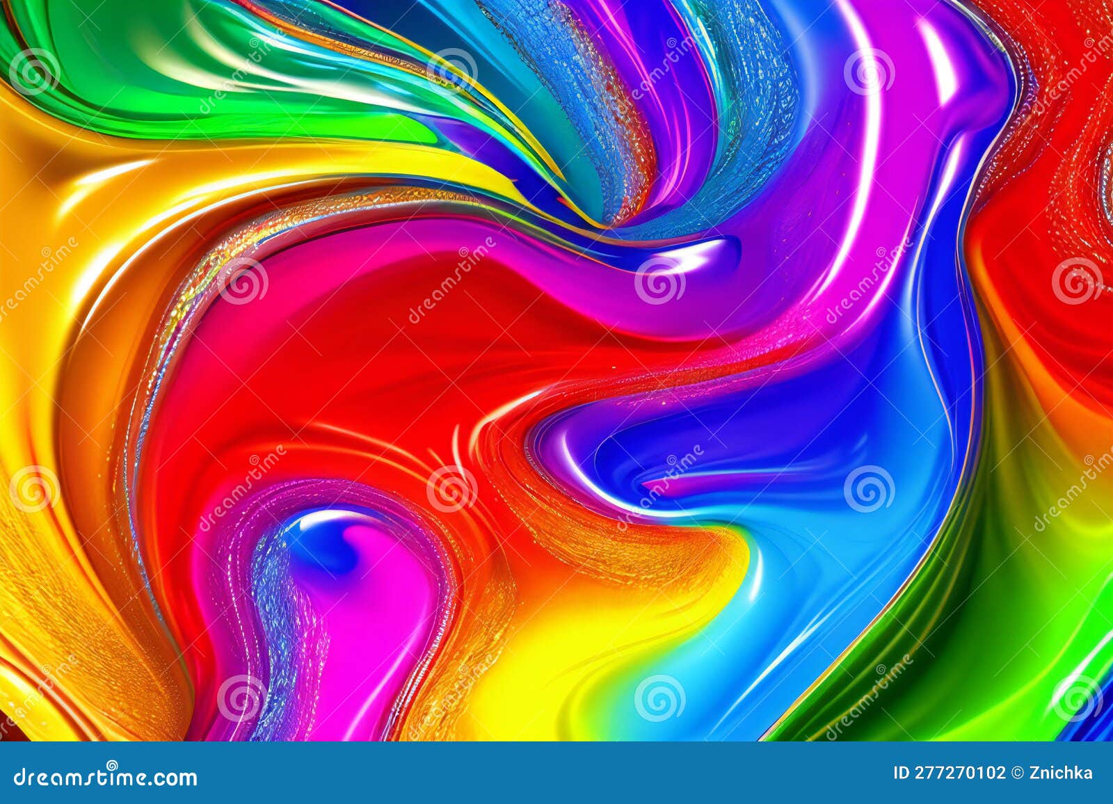 Dynamic and Chaotic Composition of Colors and Textures on Canvas Stock ...