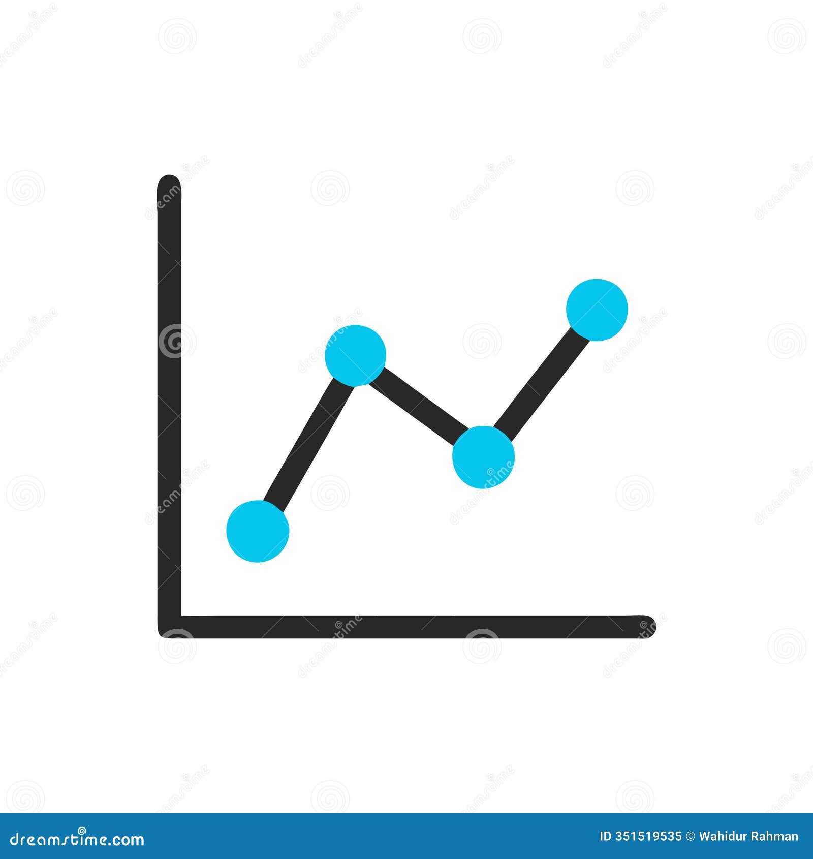 Dynamic Chart Line Symbol stock illustration. Illustration of modern ...