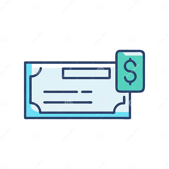 Dynamic Checkbook Icon stock vector. Illustration of checkbook - 352797161