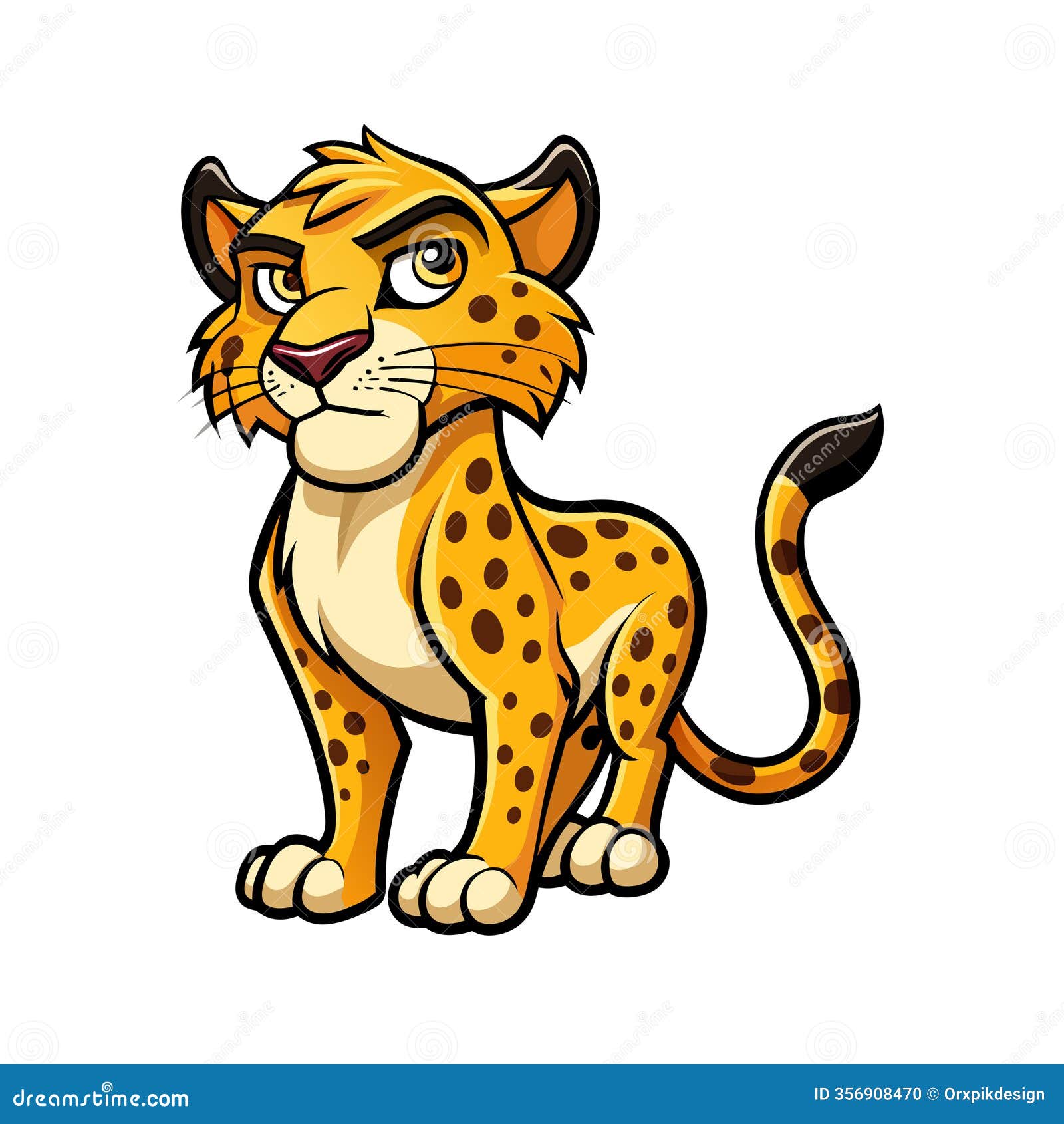 Dynamic Cheetah Full Body Vector For Wildlife And Jungle Art ...