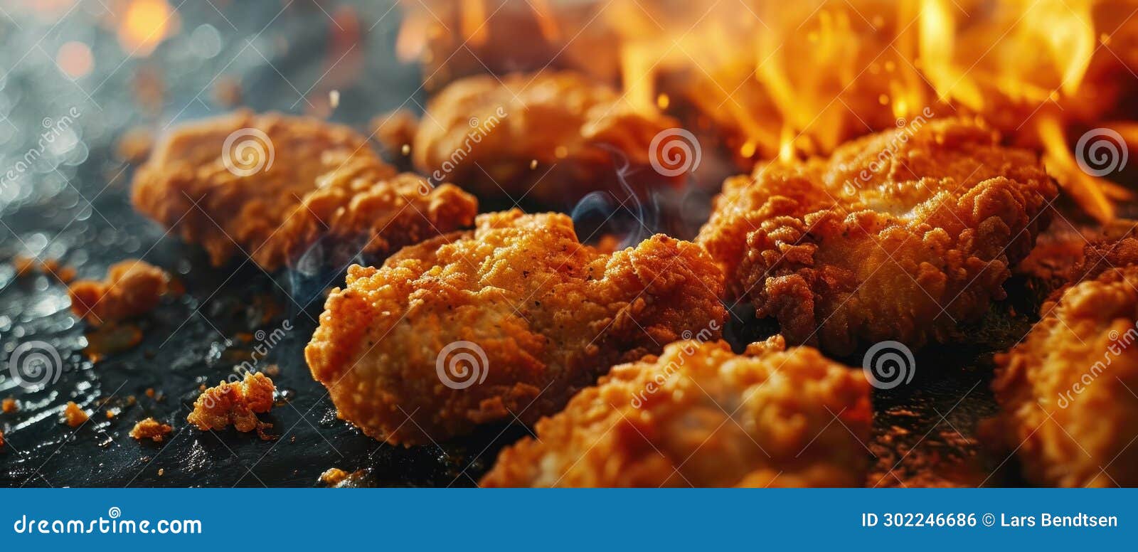 Dynamic Chicken Nuggets Advertisement with Flying Sauce - AI Generated ...
