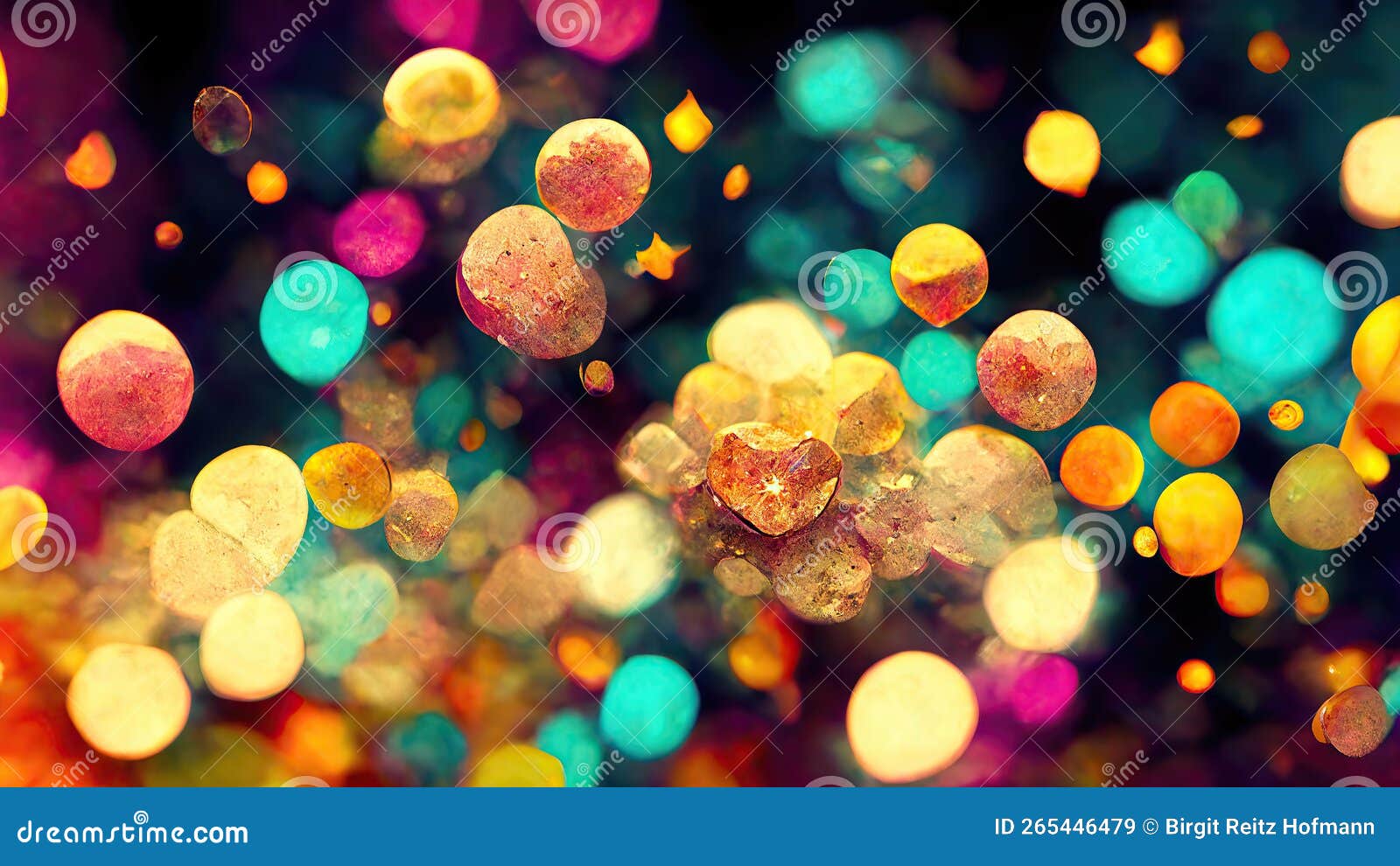 Dynamic Christmas Balls As Background. Generated AI Stock Illustration ...