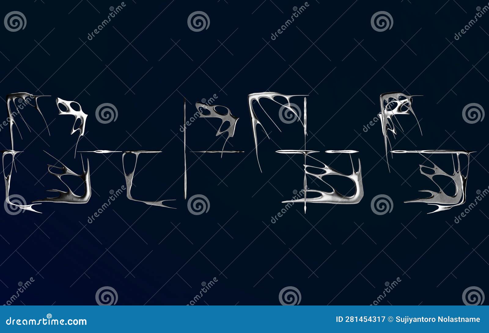 Dynamic Chrome Shape. Ideal for Social Media Posts and Album Covers ...