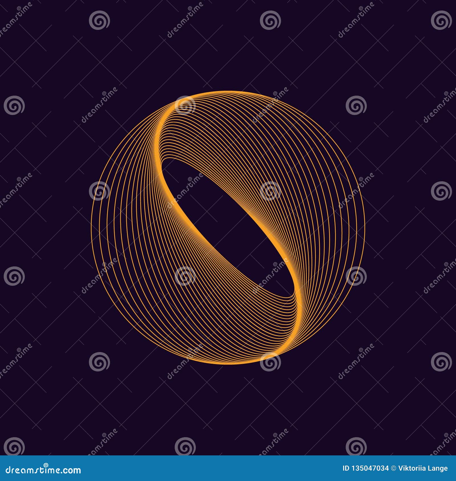 Dynamic Circle Shapes. Abstract Animated Kaleidoscope Circles. Reducing ...