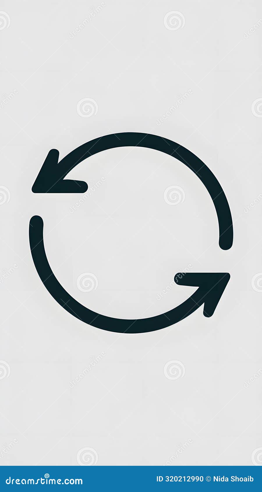 Dynamic Circular Motion Indicated by Two Arrows Rotating Around Each ...