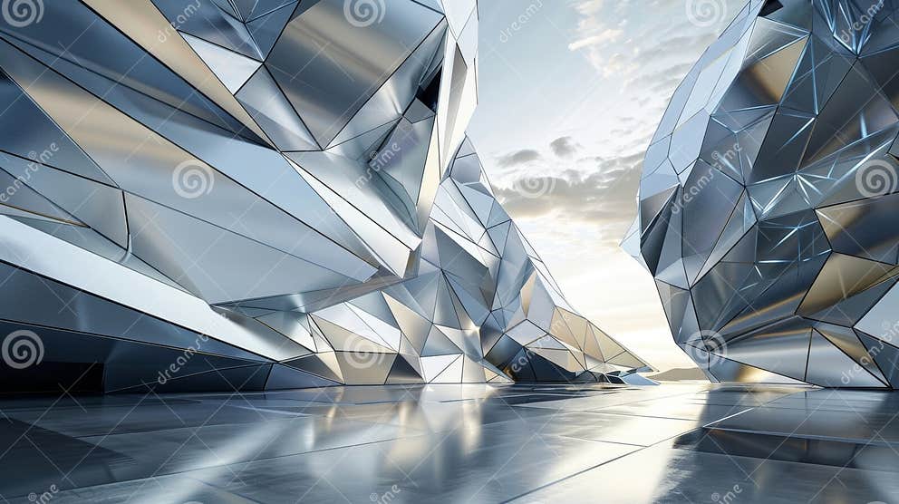 A Dynamic Clash of Sharp and Rounded Triangles Creating a Sense of ...