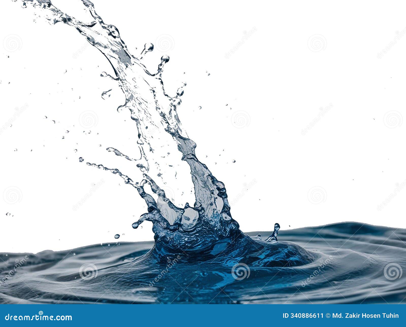 Dynamic Clear Water Splash with Transparent Background for Creative ...