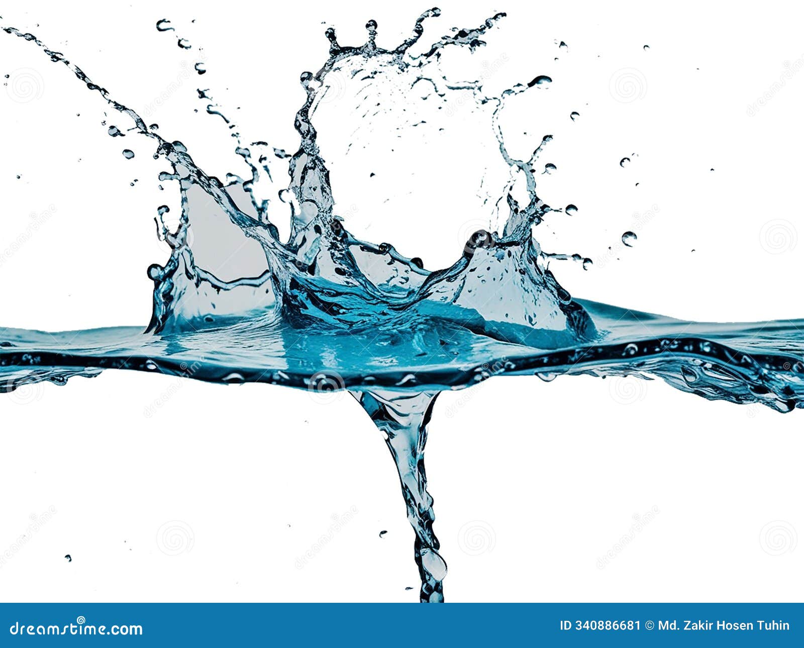 Dynamic Clear Water Splash with Transparent Background for Creative ...