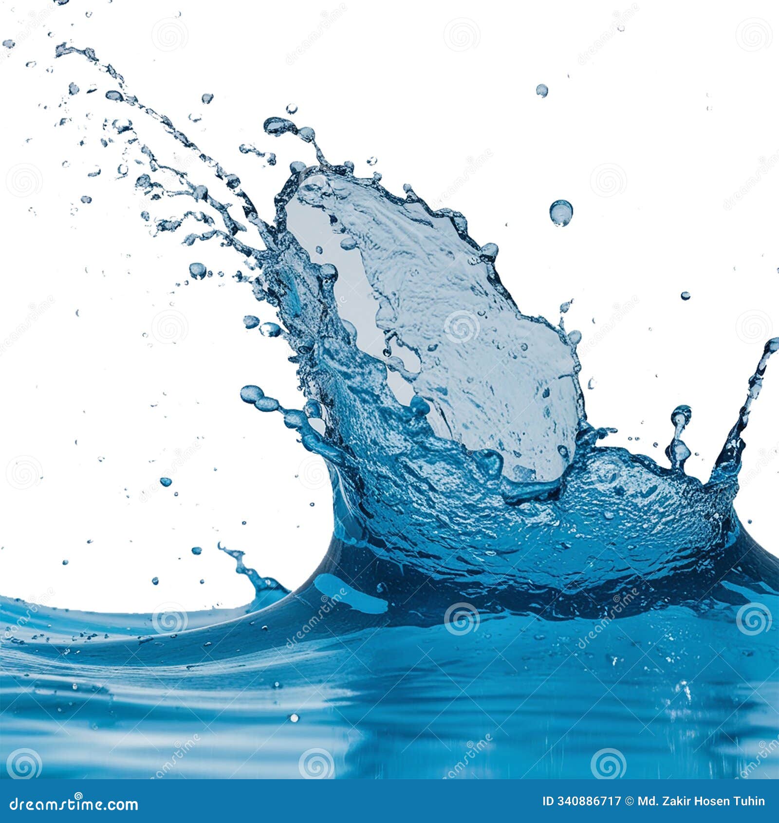 Dynamic Clear Water Splash with Transparent Background for Creative ...