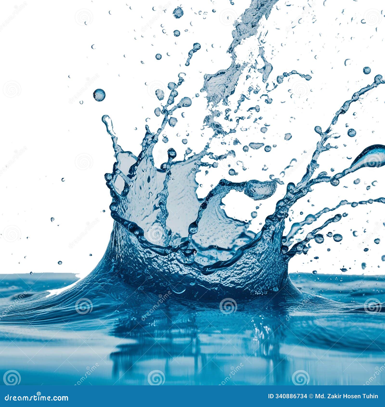 Dynamic Clear Water Splash with Transparent Background for Creative ...
