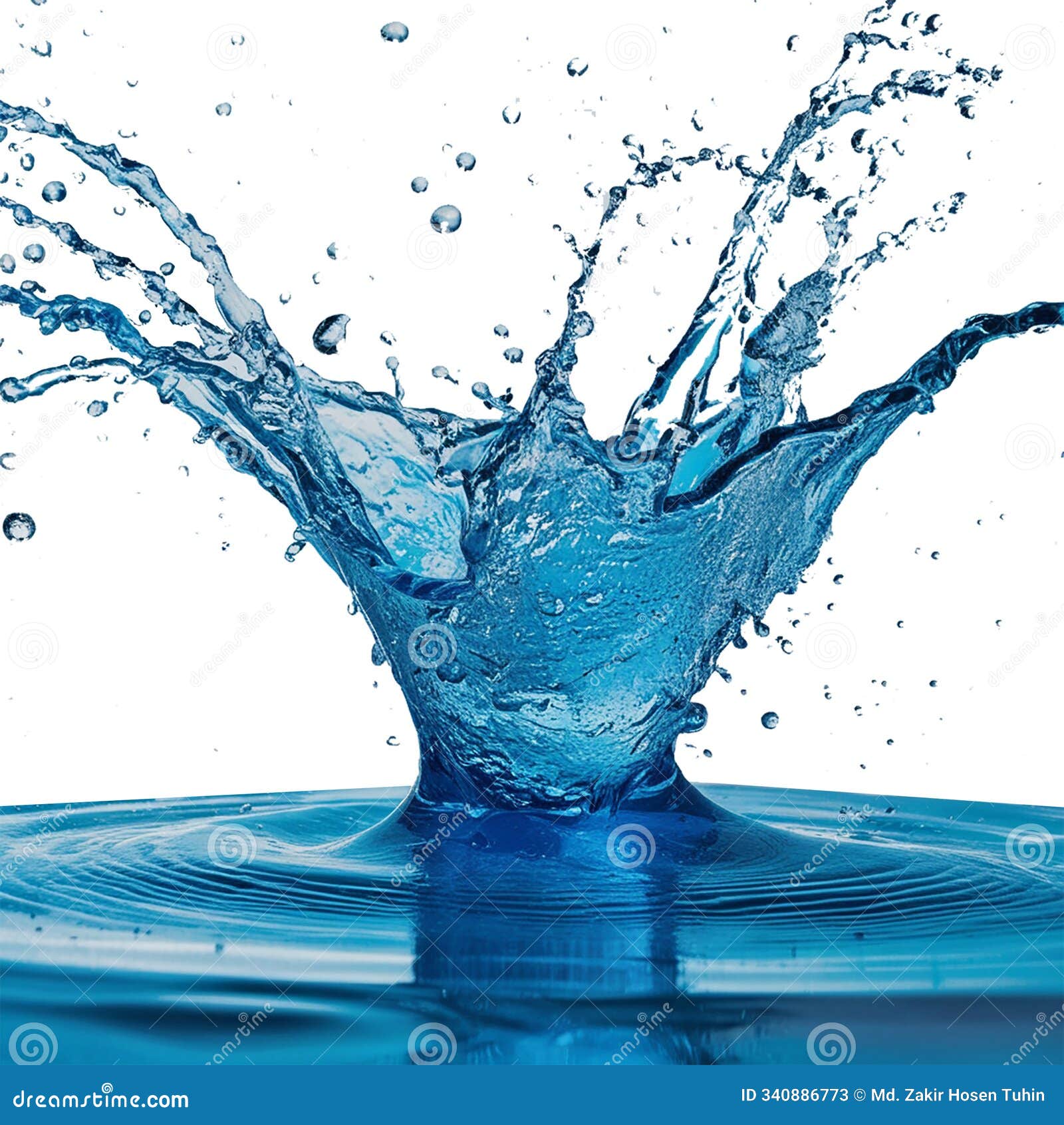 Dynamic Clear Water Splash with Transparent Background for Creative ...