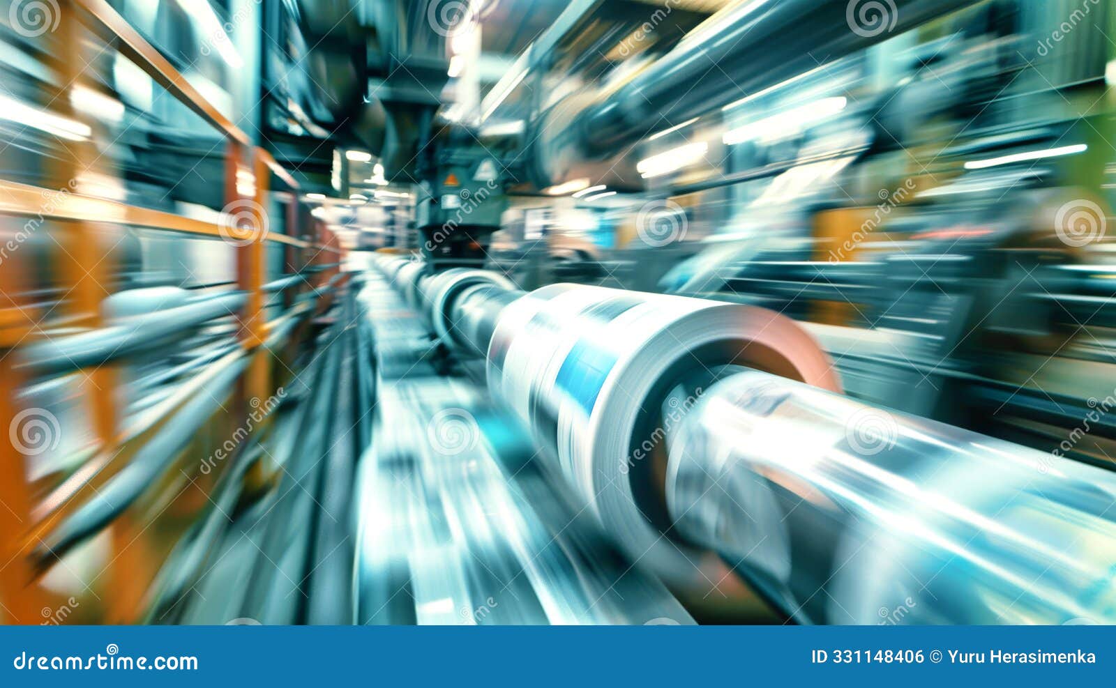 A Dynamic Close-up Reveals the High-speed Operation of a Printing Press ...