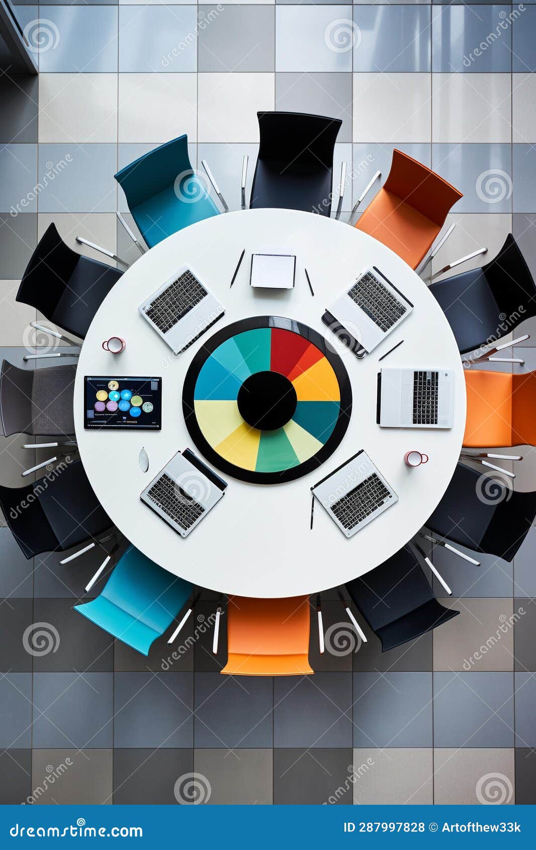 Dynamic Collaboration: Vibrant Teamwork in a Modern Office Stock ...