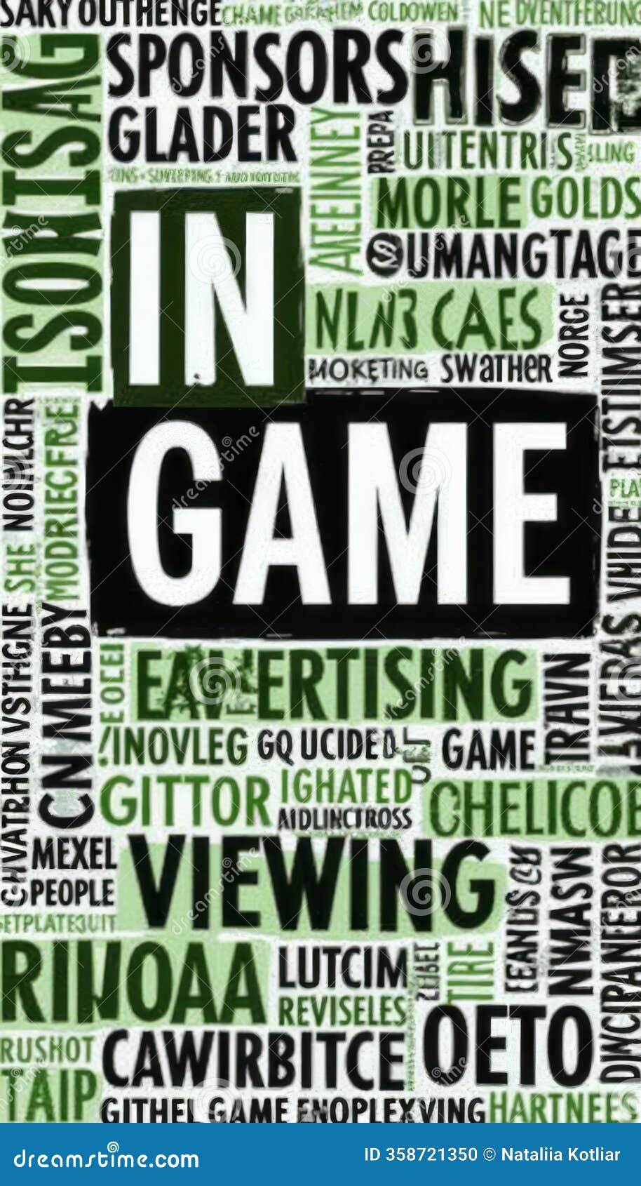 Dynamic Collage of Gaming-related Words and Phrases Stock Photo - Image ...