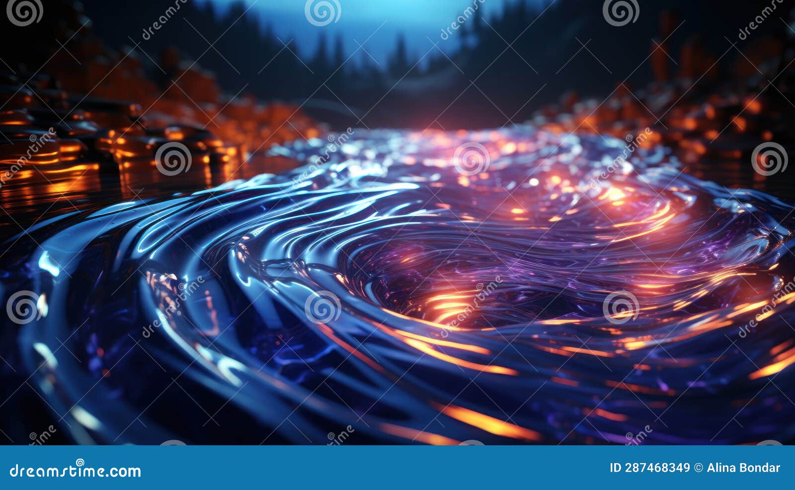 Dynamic Collision: Skidmarks and Blue Cube. Created with Generative AI ...