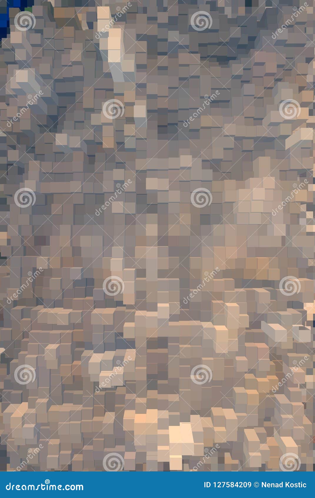 Colorful and Vivid Dynamic Cubes Structure. Stock Illustration ...