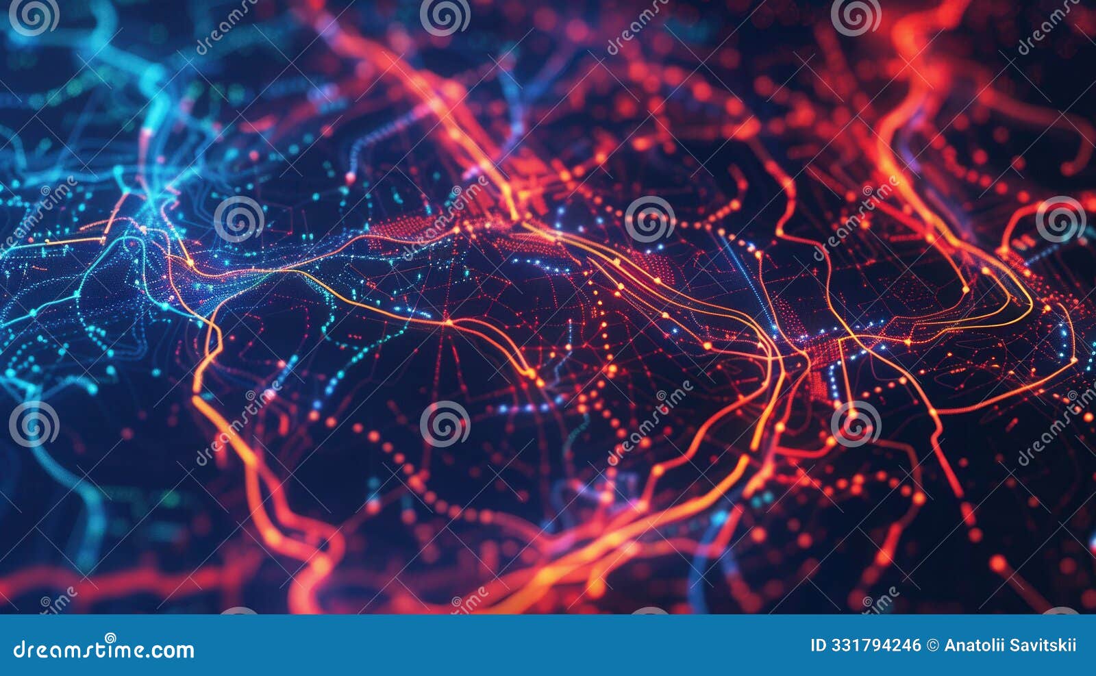 Dynamic Colorful Routes Symbolize Connectivity and Direction on a ...