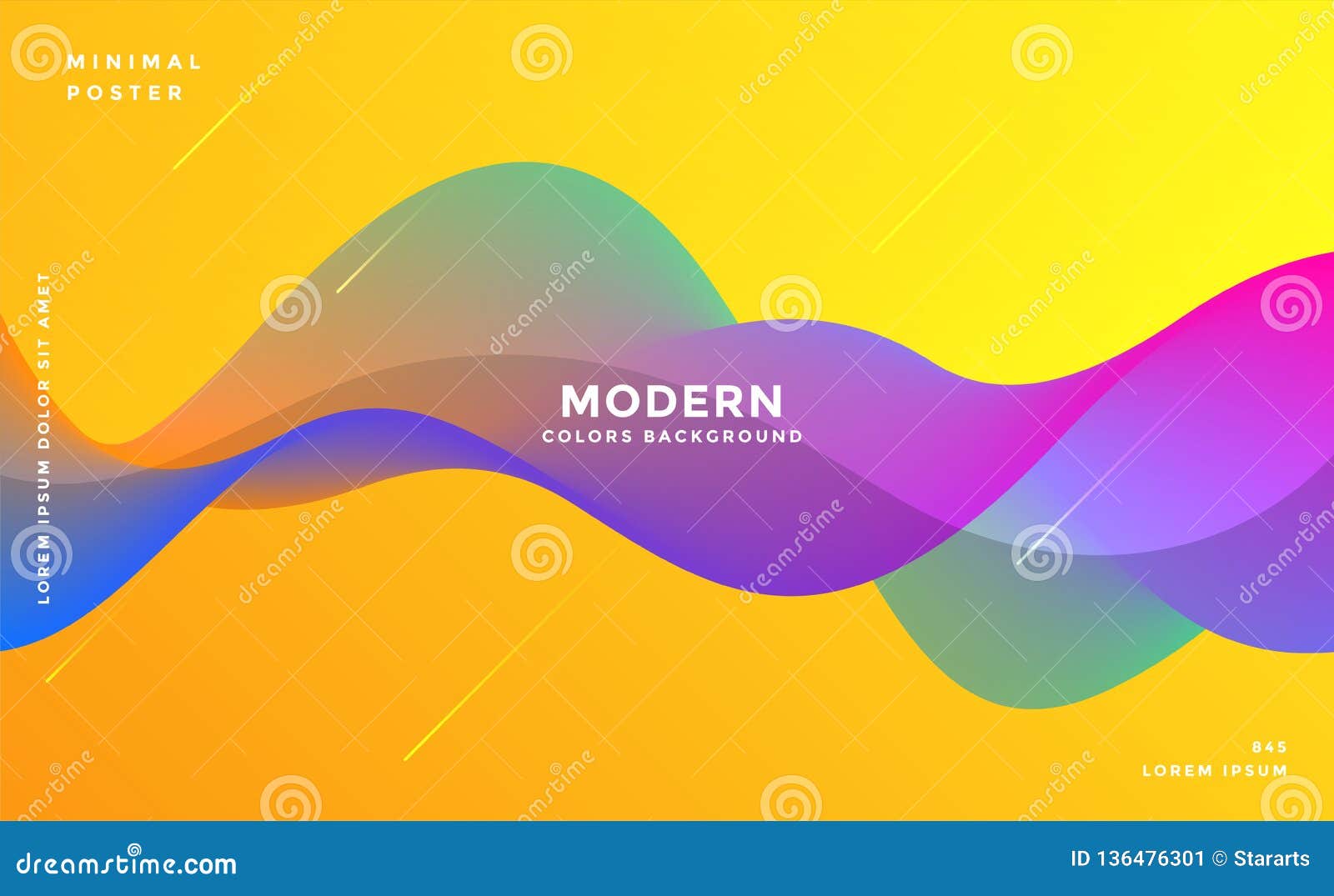 Dynamic Colorful Vibrant Wave Colorful Background Stock Vector ...