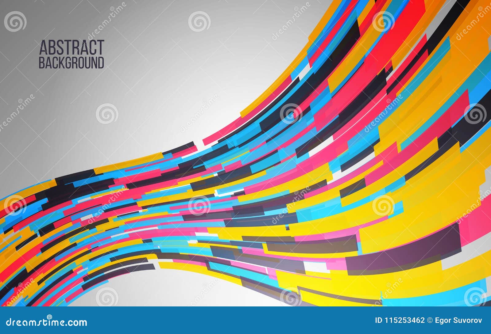 Dynamic Colorful Wave. Abstract Background for Web, Poster, Banner ...