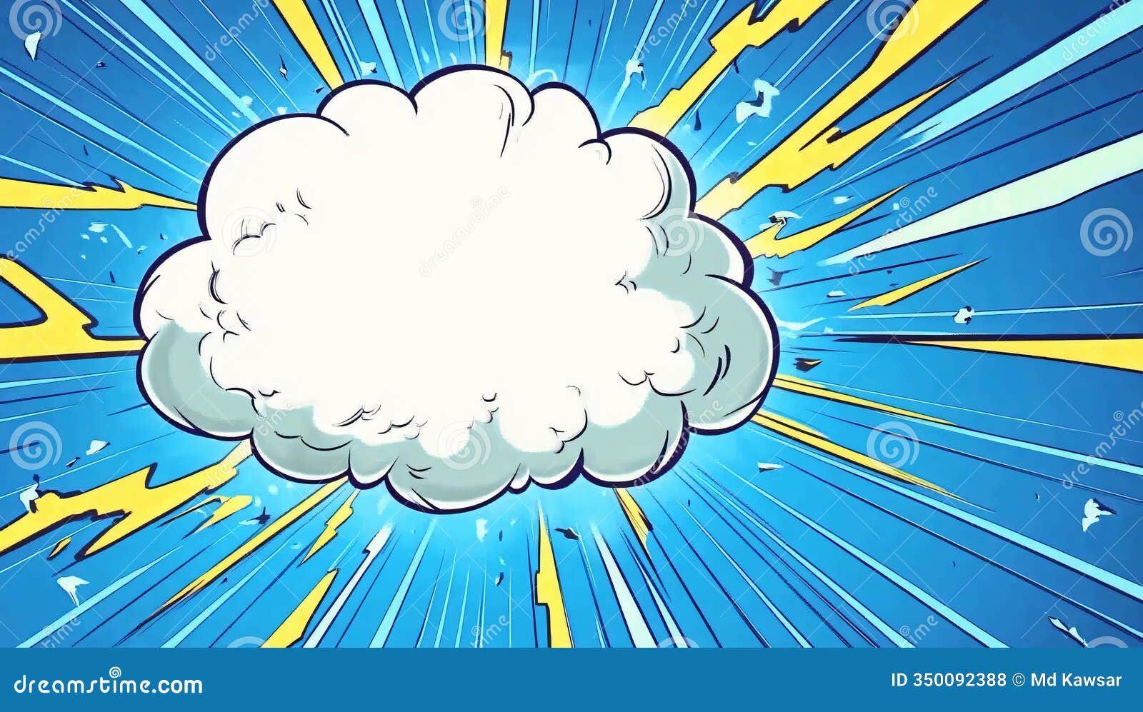 Dynamic Comic Book Explosion Background Blue White High Quality Image ...