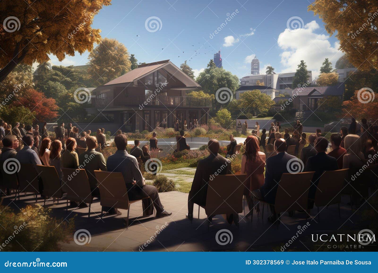 Dynamic Community Meeting Addressing Local Stock Illustration ...