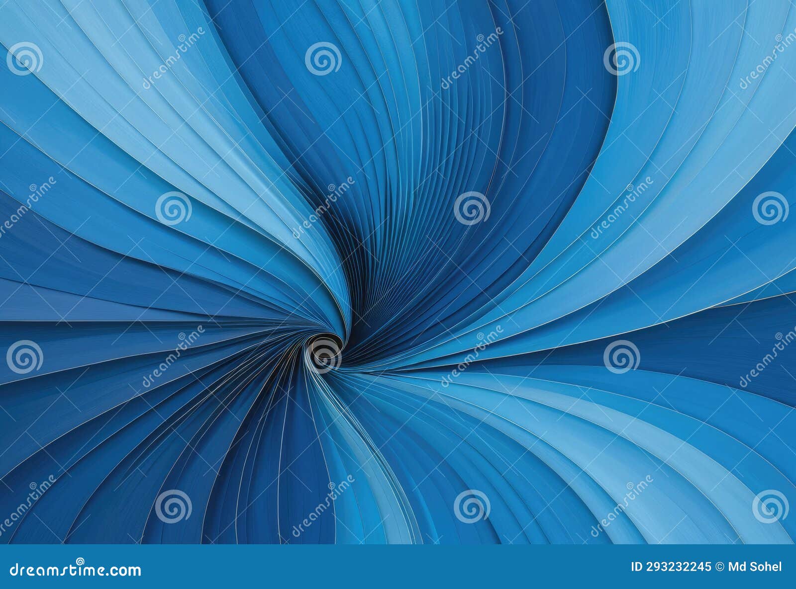 A Dynamic Composition of Organic Lines in Different Shades of Blue ...