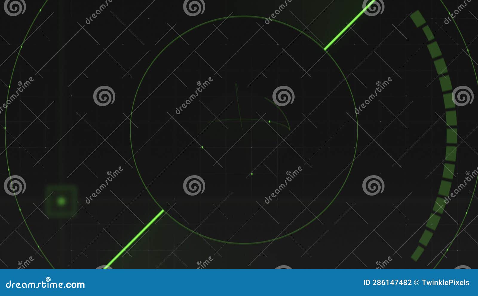 Dynamic Computer Display: Circles HUD & Cosmic Aesthetics Stock Footage ...