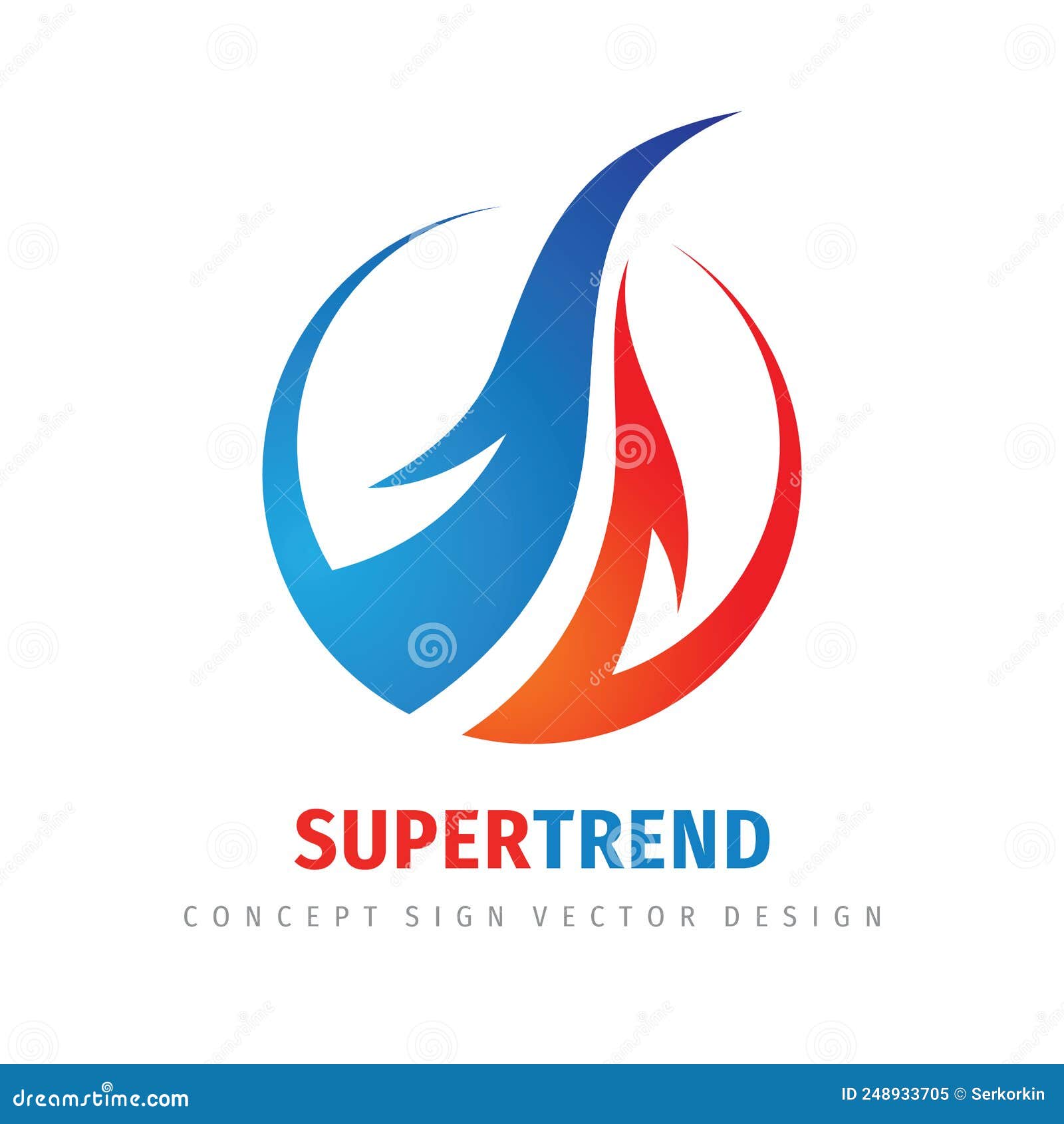 Dynamic Concept Business Logo Design. Stylized Arrow in Circle Shape ...