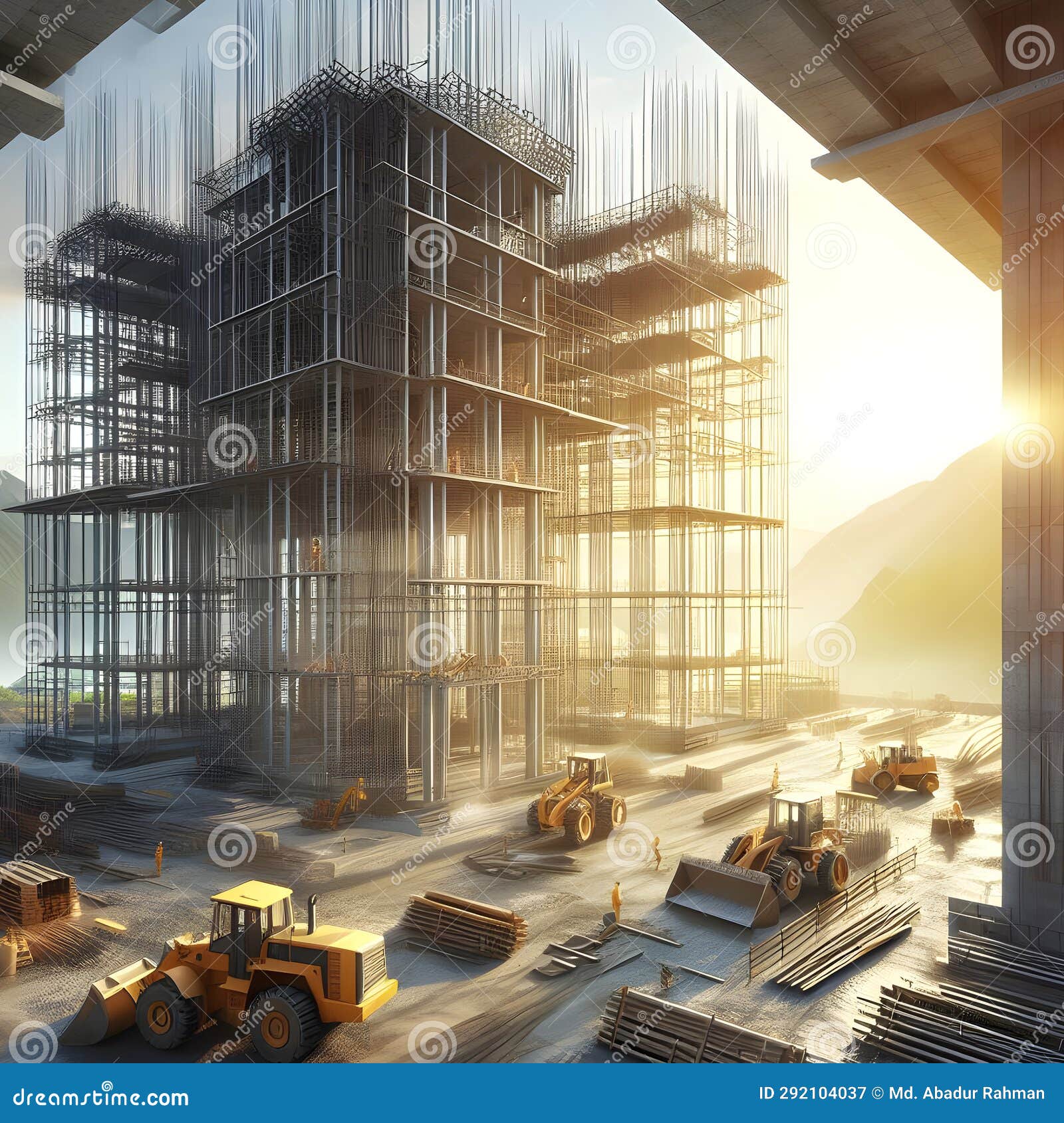Dynamic Construction Building Progress with Heavy Machinery Ai ...