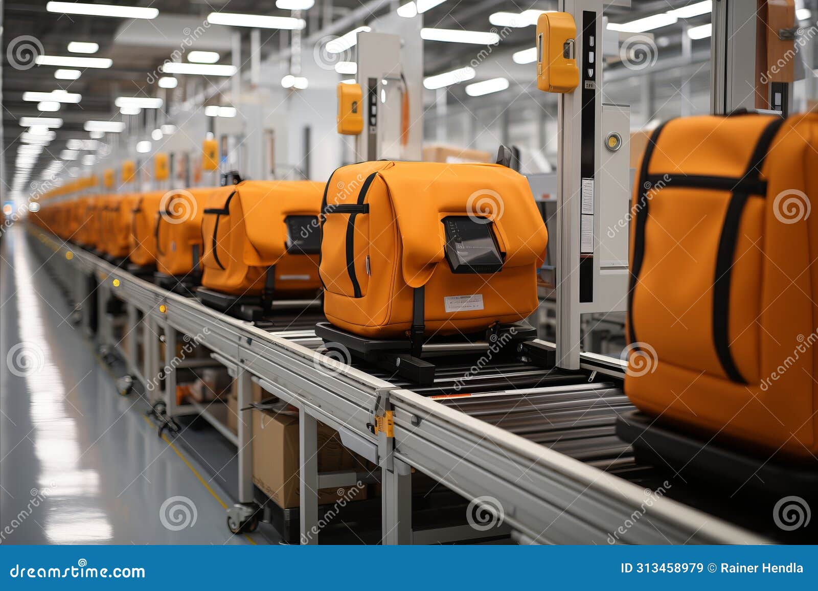 Dynamic Conveyor Organization in Warehouse. Streamlined Moving Process ...