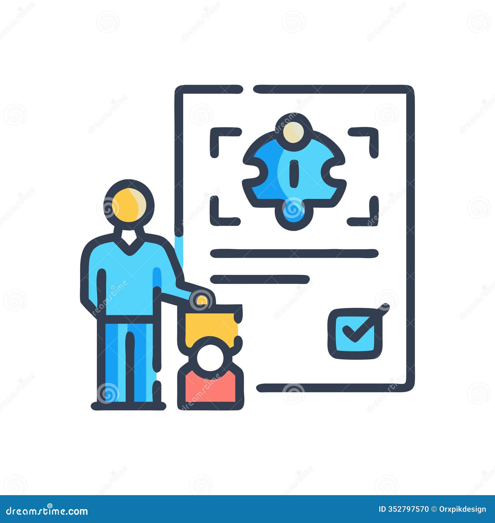 Dynamic Corporate Development Plan Icon Stock Vector - Illustration of ...