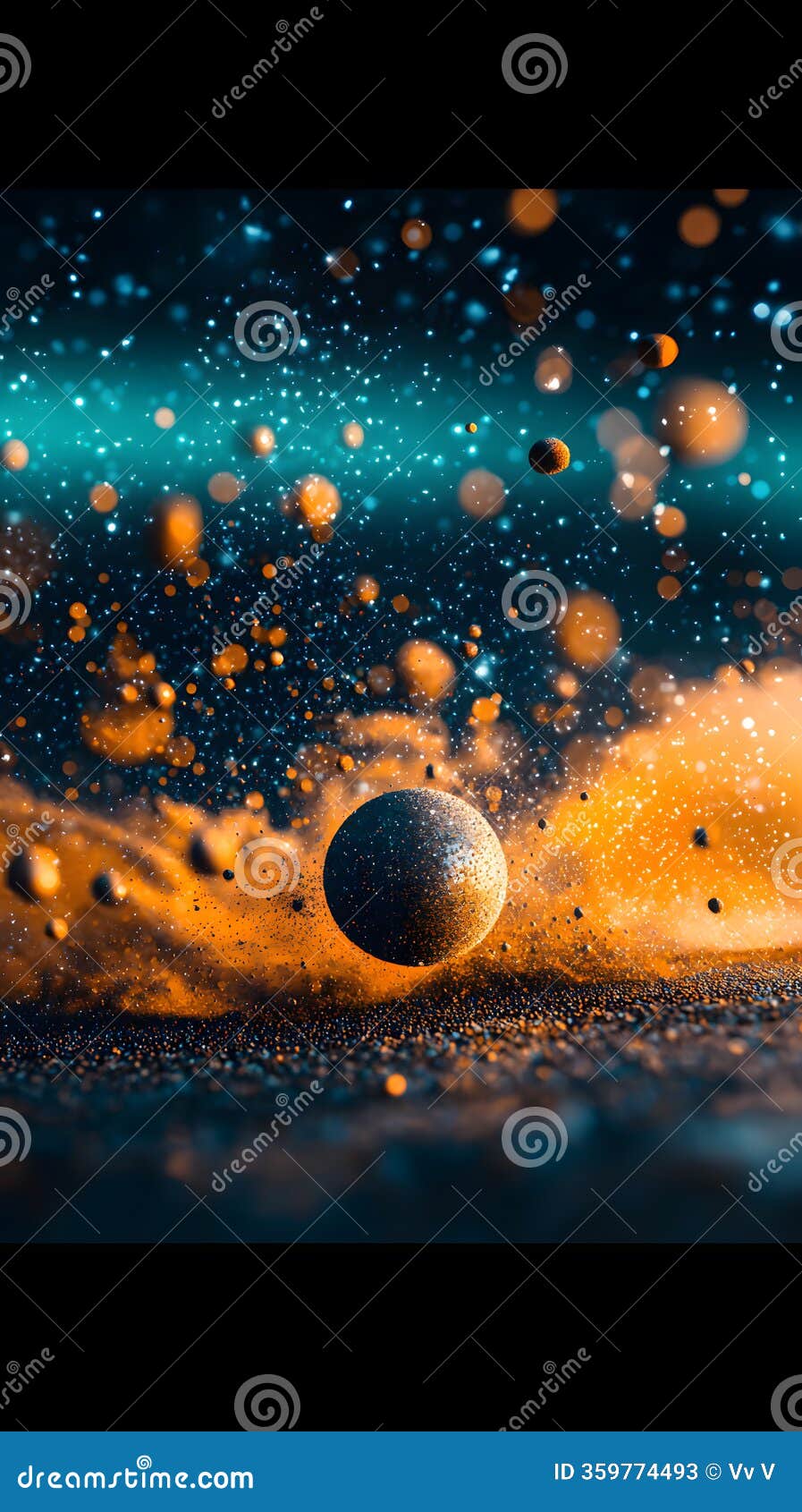 A Dynamic Cosmic Scene With Radiant Planets And Shooting Stars, Creating A Fun And Colorful ...