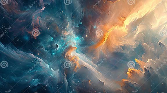 Dynamic Cosmic Storm of Celestial Forces and Elemental Energies in ...