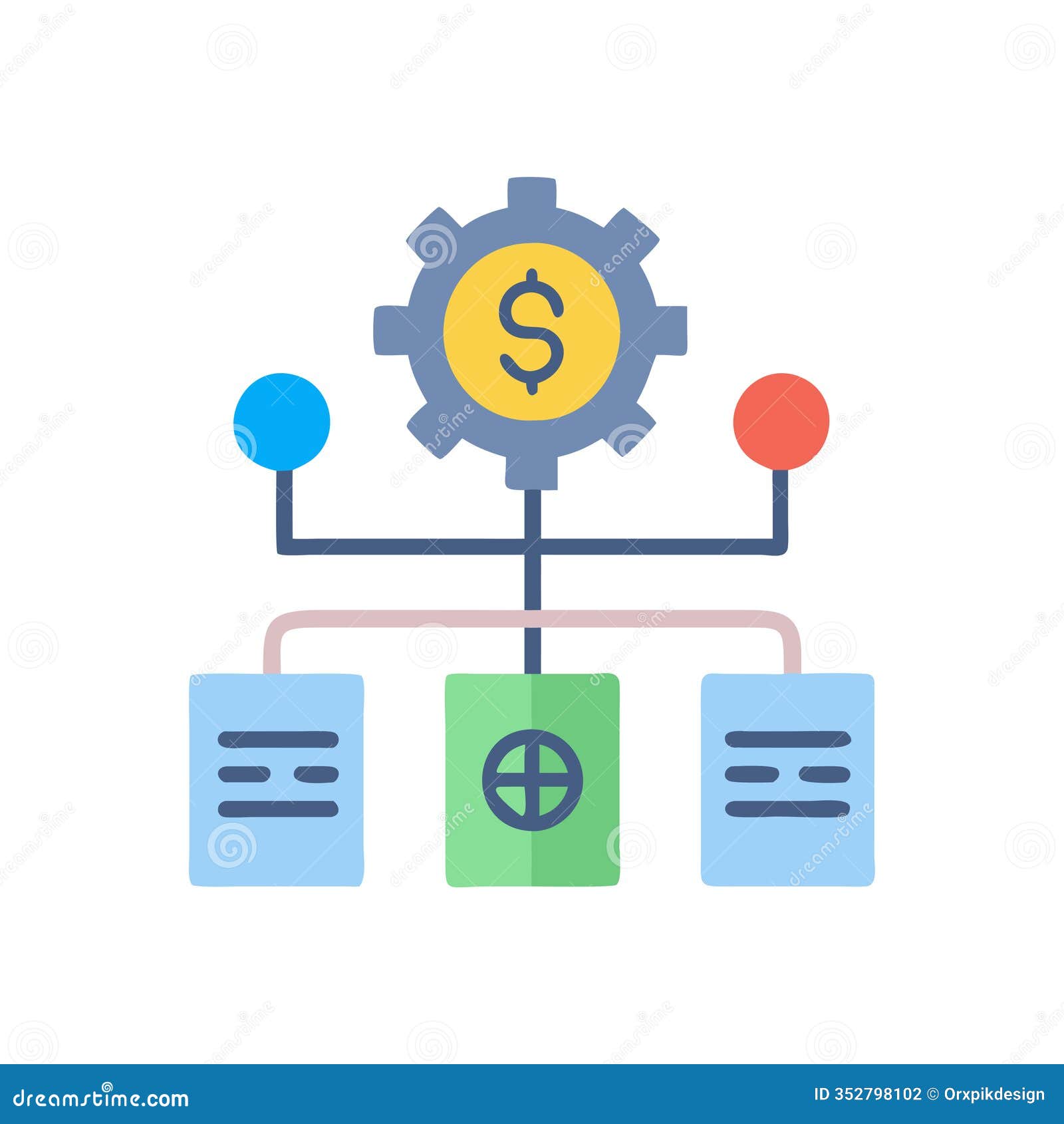 Dynamic Cost Structure Analysis Icon Stock Vector - Illustration of ...